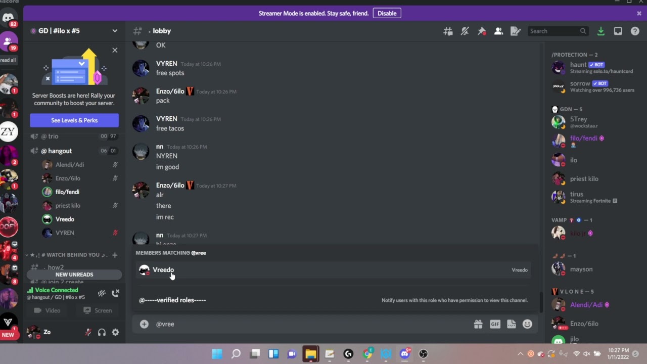 Filo/Fendi EXECUTING Vreedo (discord packing) - YouTube