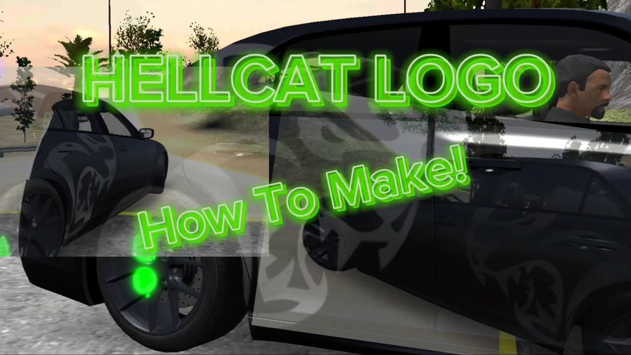 How to make this grey fade hellcat logo on the chrysler 300 in Car ...