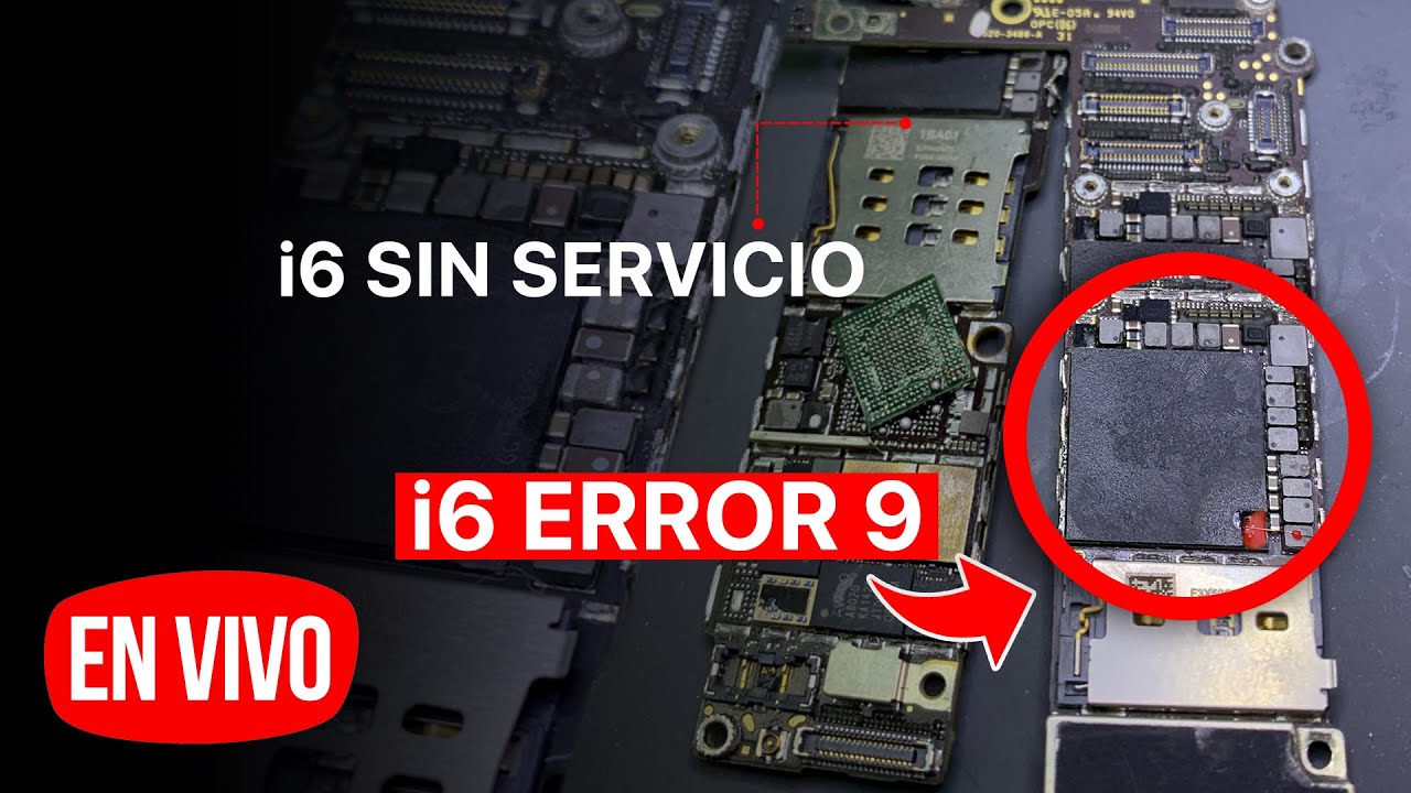 😍😍 APRENDE como REPARAR iPhone 6 de ERROR 9 | un AGUJERO EN EL CPU ...