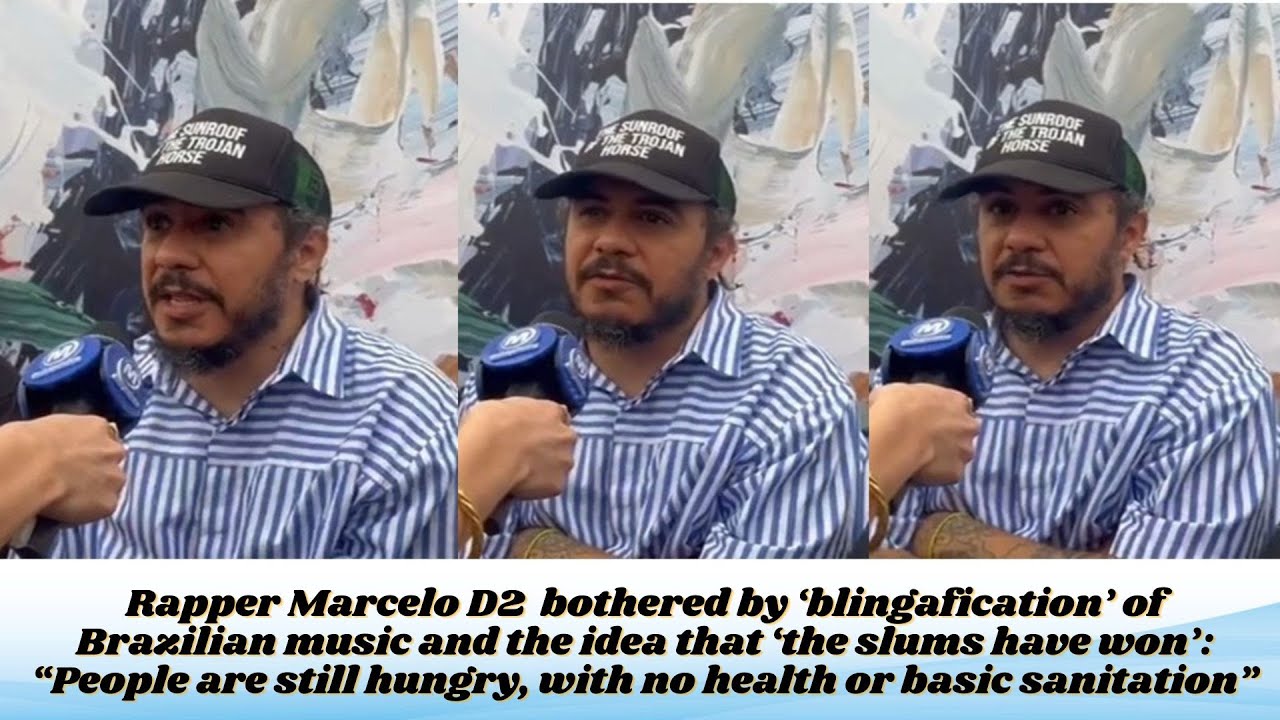 Rapper Marcelo D2 bothered by 'blingafication' of Brazilian music ...