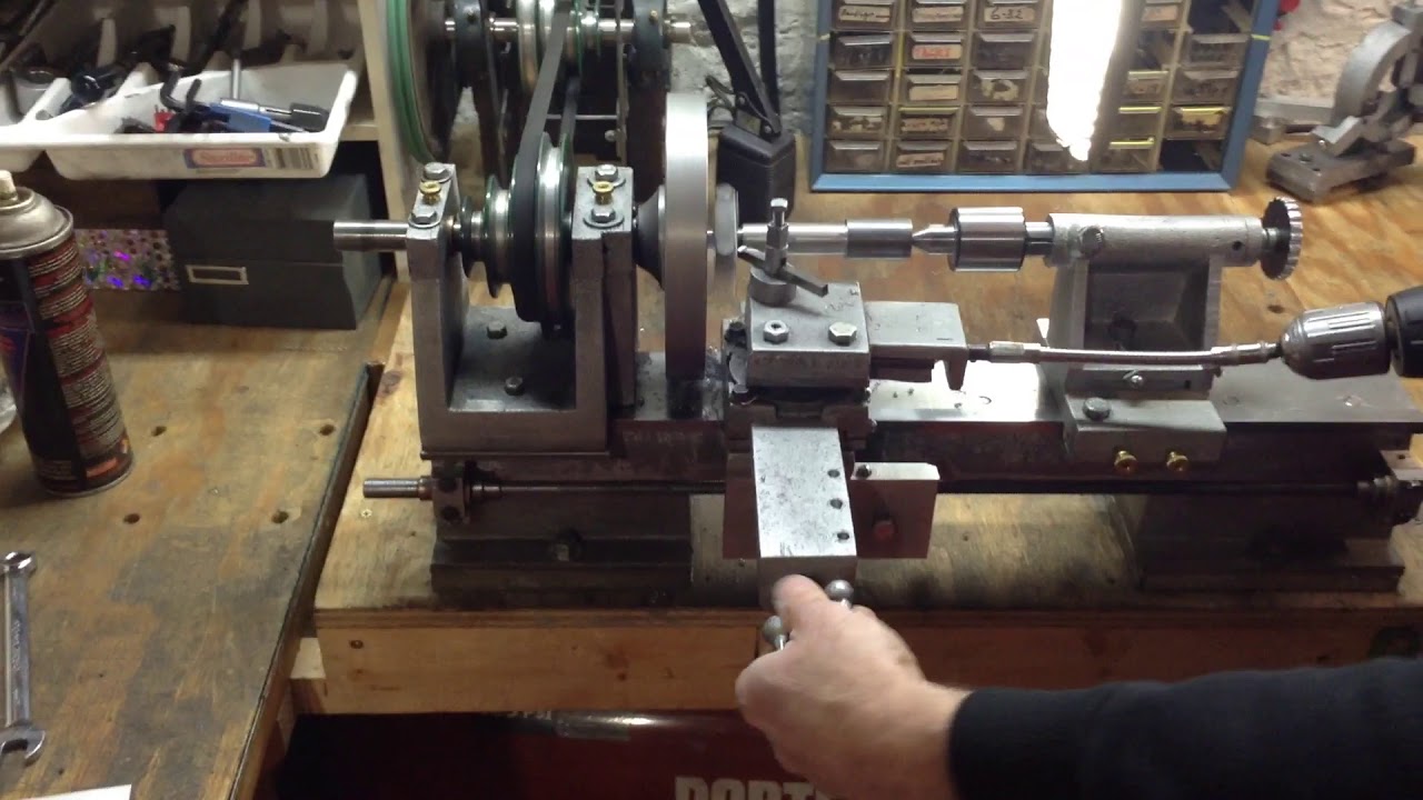 Turning a 2mt arbor for a dividing head on a Gingery lathe - YouTube