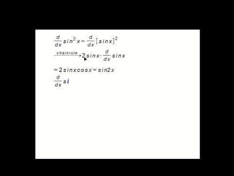 Second Derivative of sin^2(x), 35 seconds and done! - YouTube