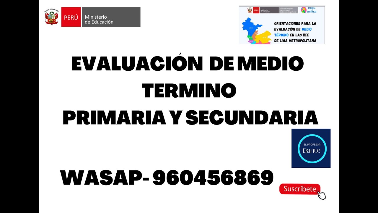 EVALUACIÓN DE MEDIO TERMINO: PRIMARIA , SECUNDARIA Y HOJAS DE ...