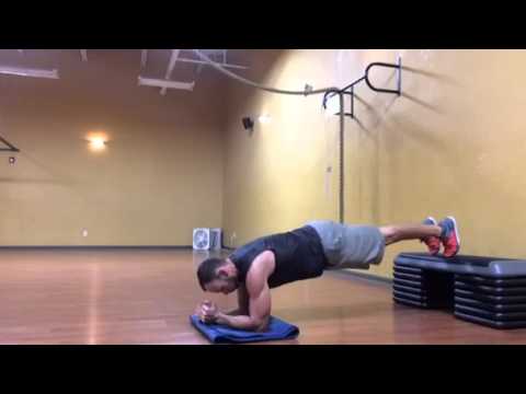 Feet elevated planks w/ weighted side planks - YouTube