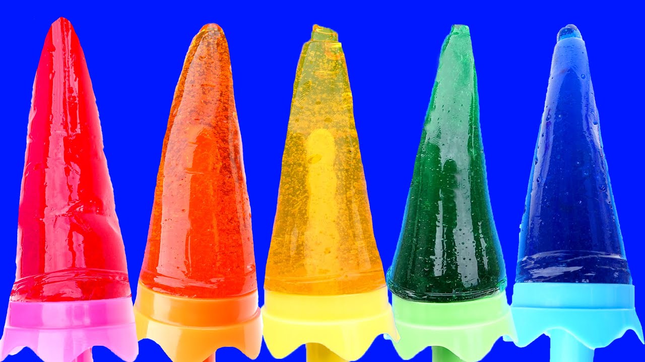 How To Make Slime Ice Cream Popsicle DIY Slime Pretend Play Learn ...