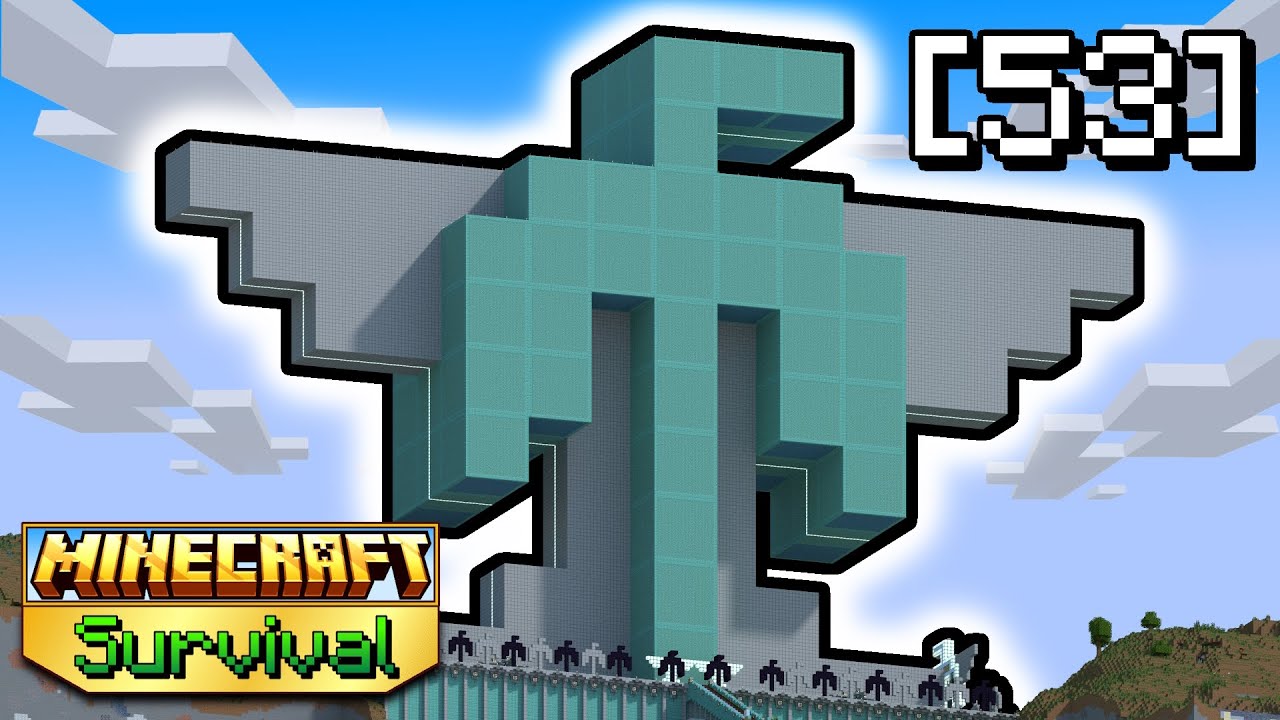 Building a GIANT VALKYRIA SYMBOL in Minecraft Survival (#53) - YouTube