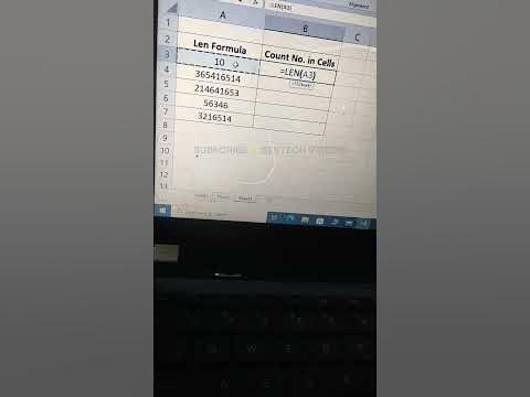 Count numbers in the excel cell formula #exceltutorial #exceltips - YouTube