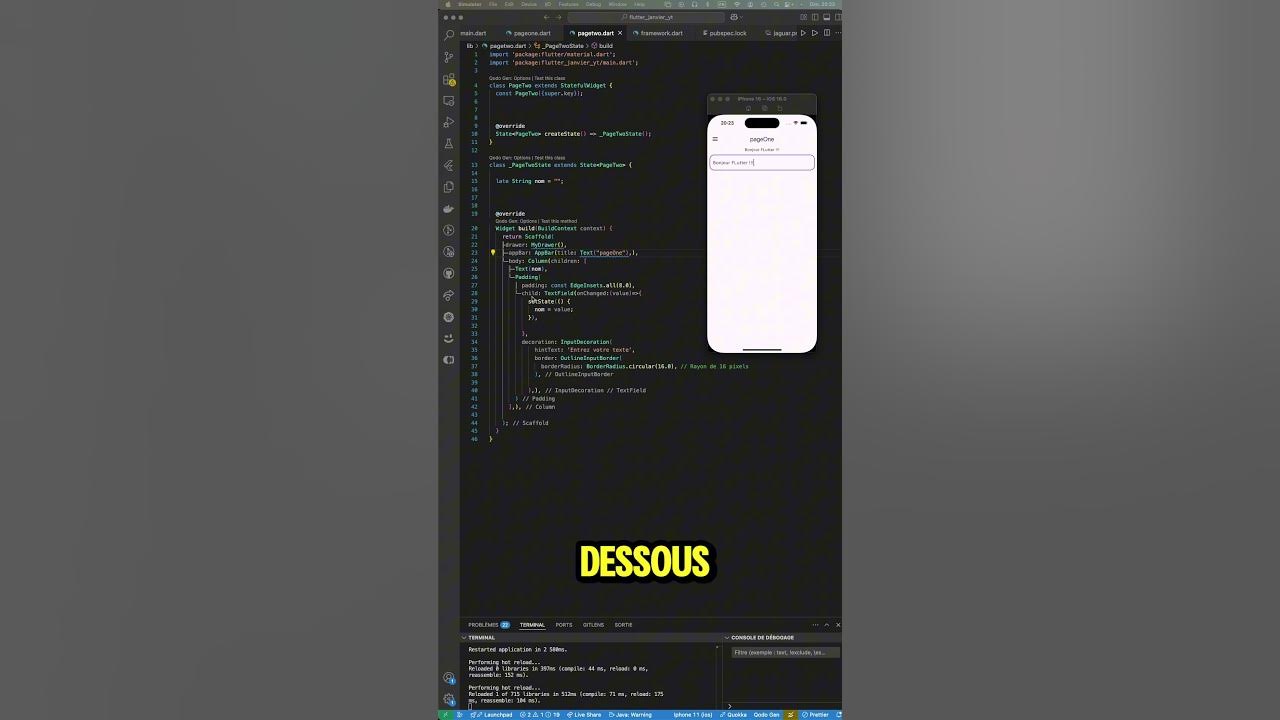 Comment gérer un champ de saisie dans une application mobile #flutter - YouTube