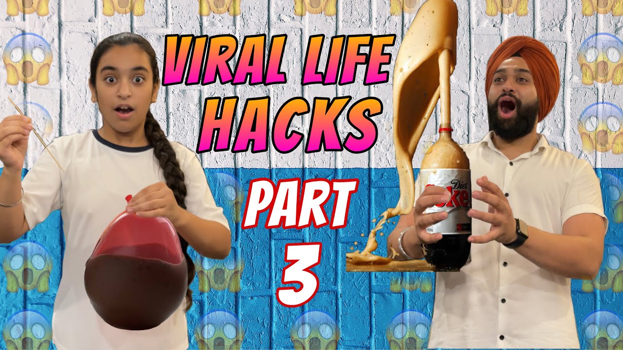 TRIED VIRAL LIFE HACKS 😱 GONE WRONG || Itsmegagan - YouTube