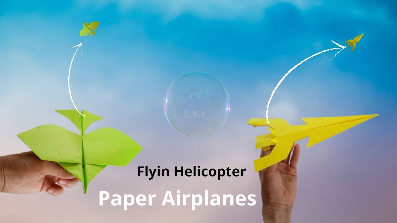 Two flying planes.Really fly forever, How to make a paper airplane to ...