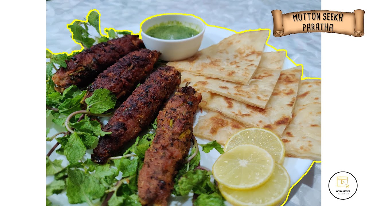 Restaurant Style Homemade Mutton Seekh Paratha | Mulla Shaheen | - YouTube