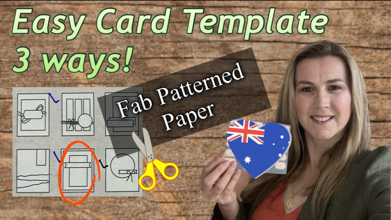 Easy Card Template 3 Ways & Gorgeous Patterned Paper - YouTube