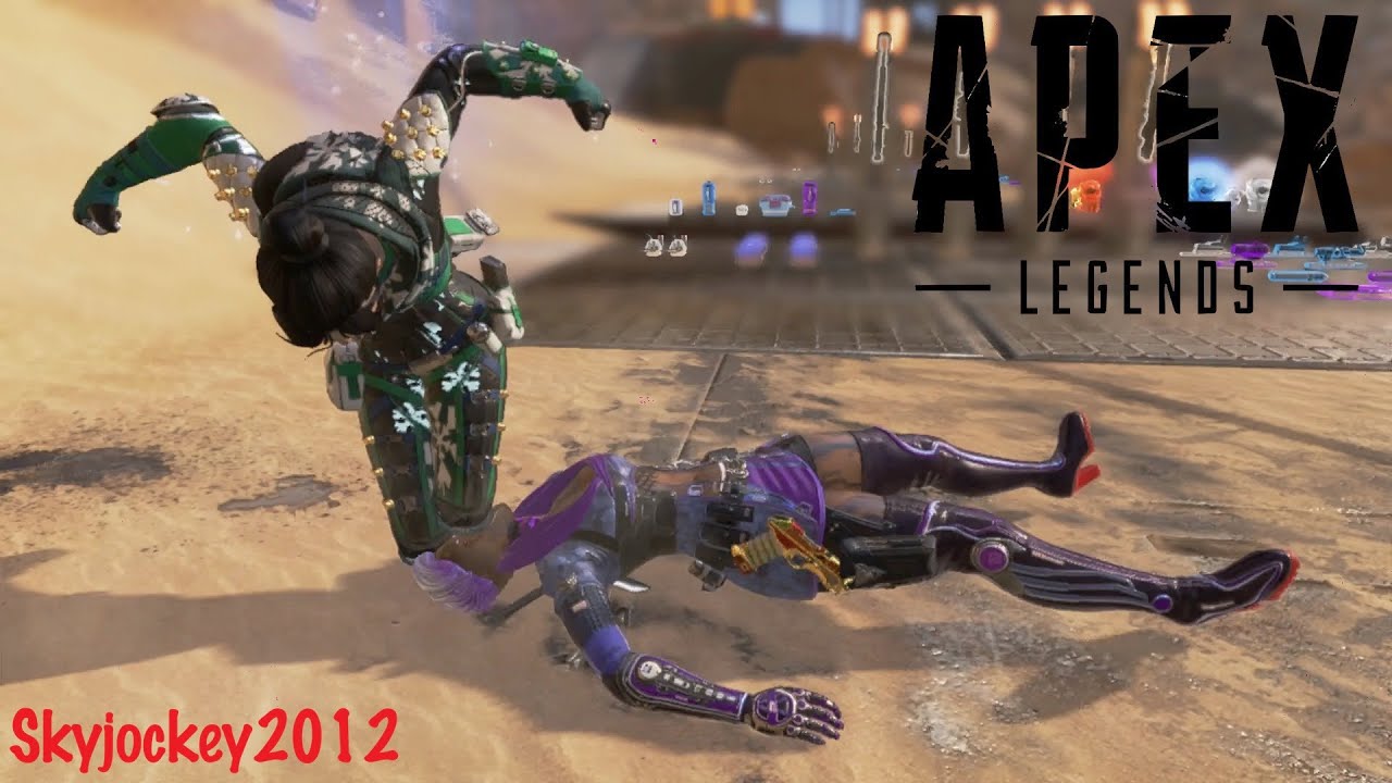 Apex legends all finishers on Loba (Purple reign) (request) - YouTube