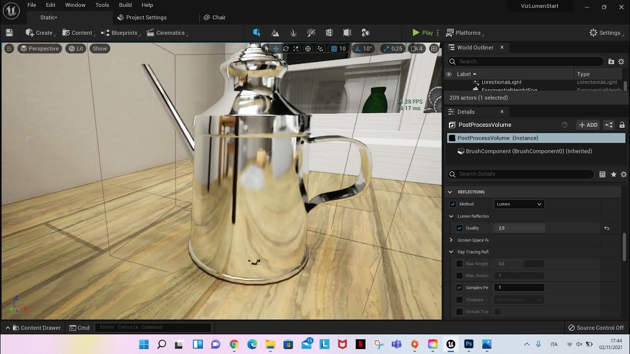 Lumen reflections VS Ray Traced reflection - UE5 - YouTube