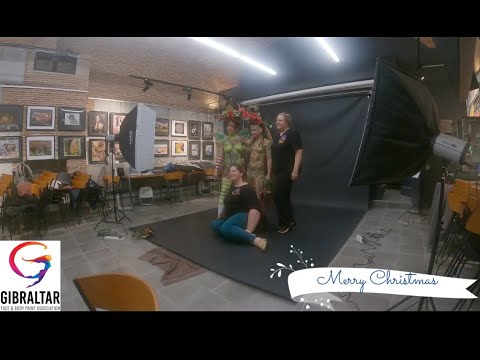 Gibraltar Body Art Christmas shoot time lapse.