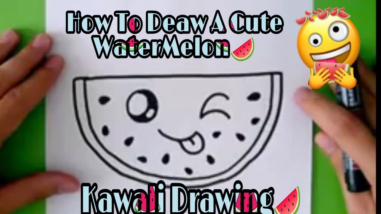 || How To Draw A Cute Watermelon || Kawali Drawing ||#Fairy World ...