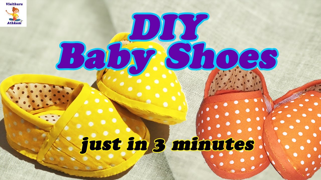 DIY Baby Shoes Just in 3 Minutes #fancyHandicrafts - YouTube