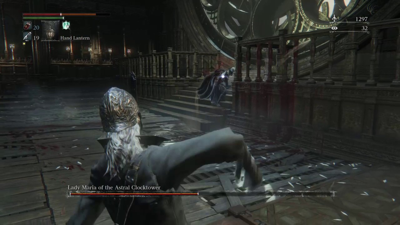 Bloodborne: Lady Maria Boss Fight (First Attempt) - YouTube