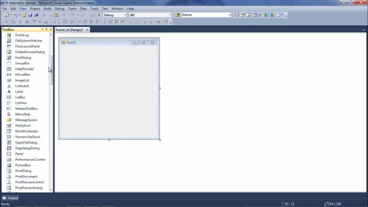 #3 - Visual Basic .NET programming tutorial one - If Statements & Else ...