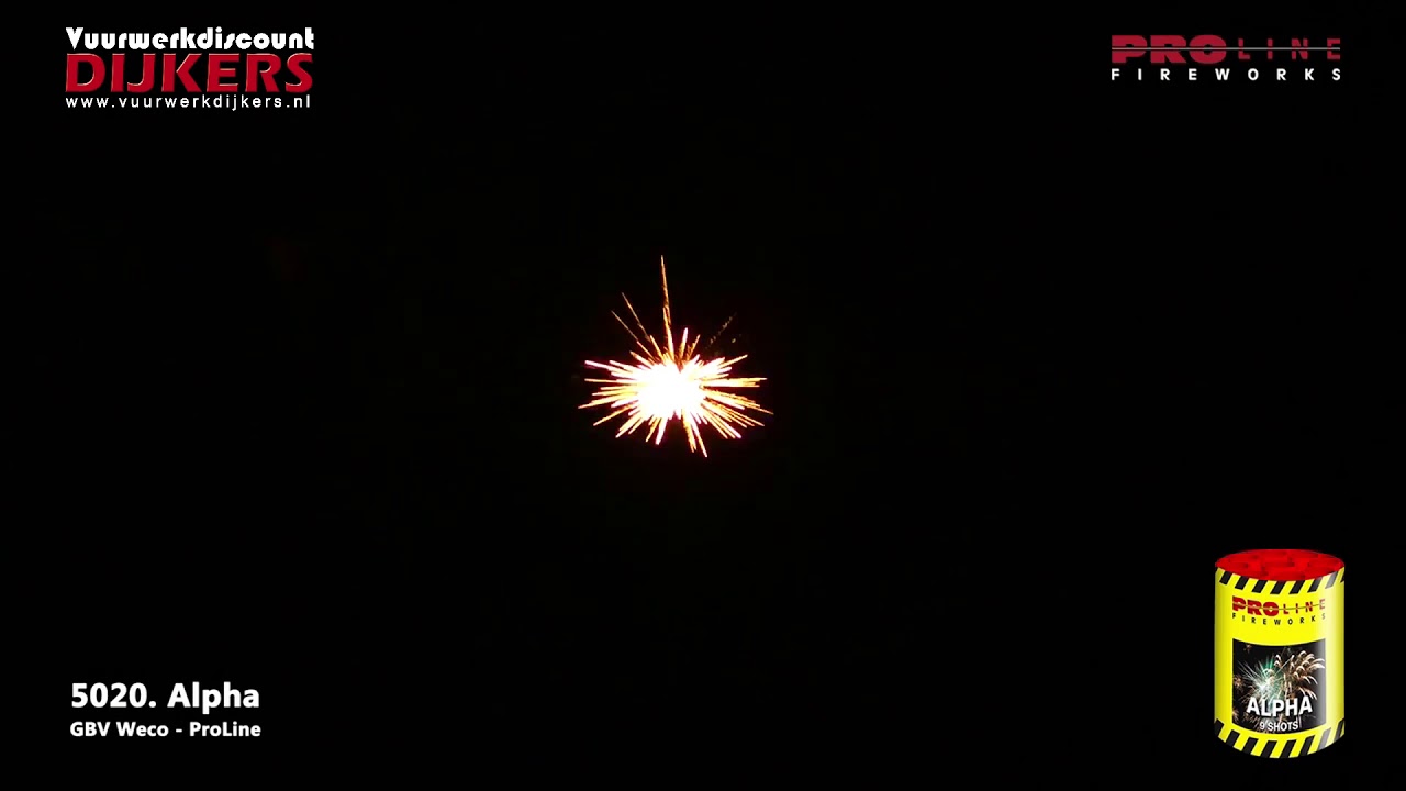 5020 alpha proline vuurwerk vuurwerk dijkers nl - YouTube
