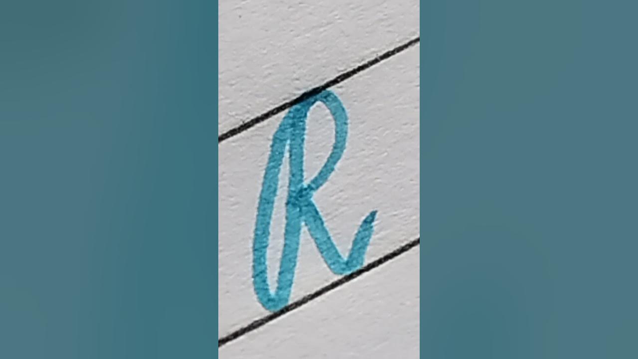 # How to write R in cursive writing ️😘🥰😍😎😍 ️ - YouTube