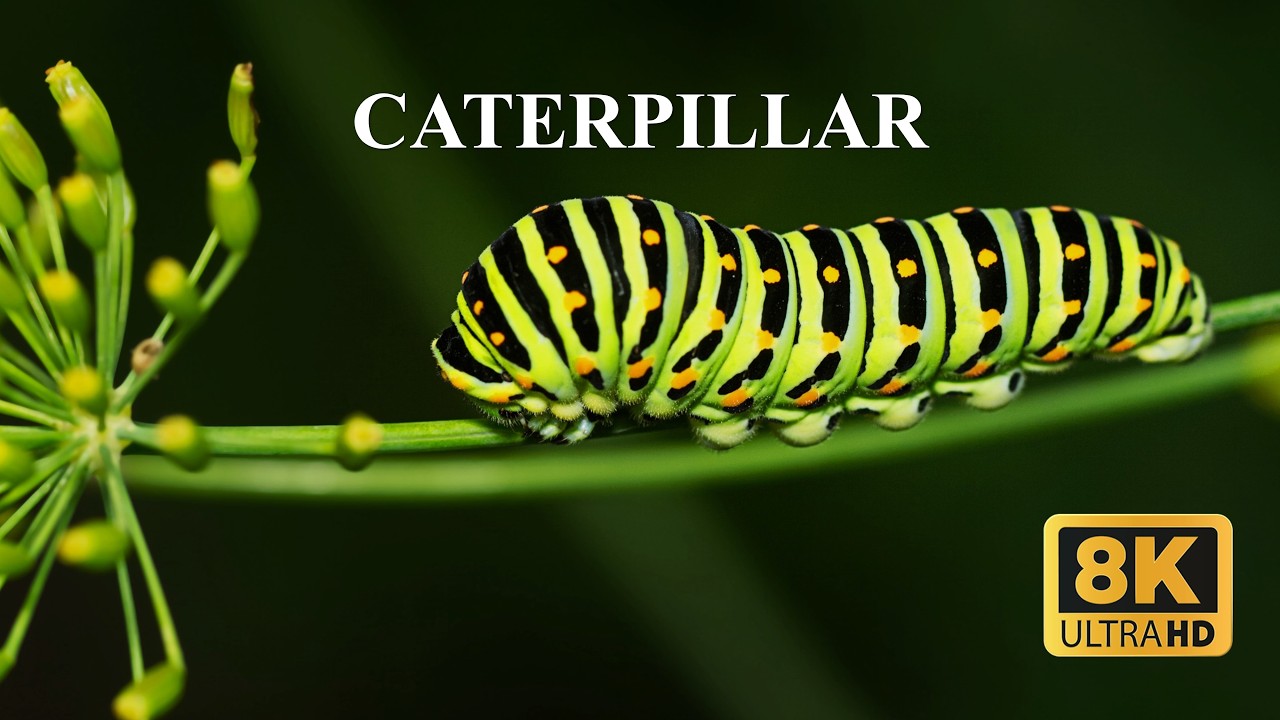 Captivating Caterpillar Journey: Nature's Beauty in Stunning 8K 🌿 Watch ...