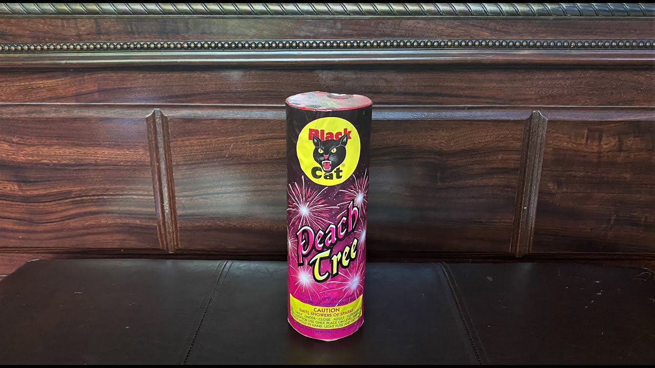 Black Cat Fireworks - Peach Tree - YouTube