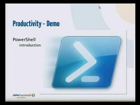 Dynamics NAV TechDays 2011 - Administrating NAV 7.0 with Windows PowerShell 2.0 - YouTube