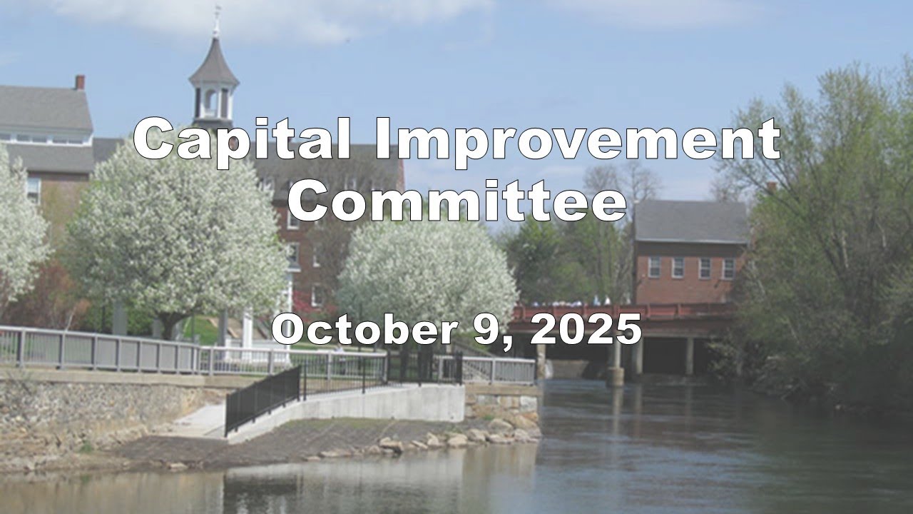 Capital Improvement Committee 10/09/2025 - YouTube