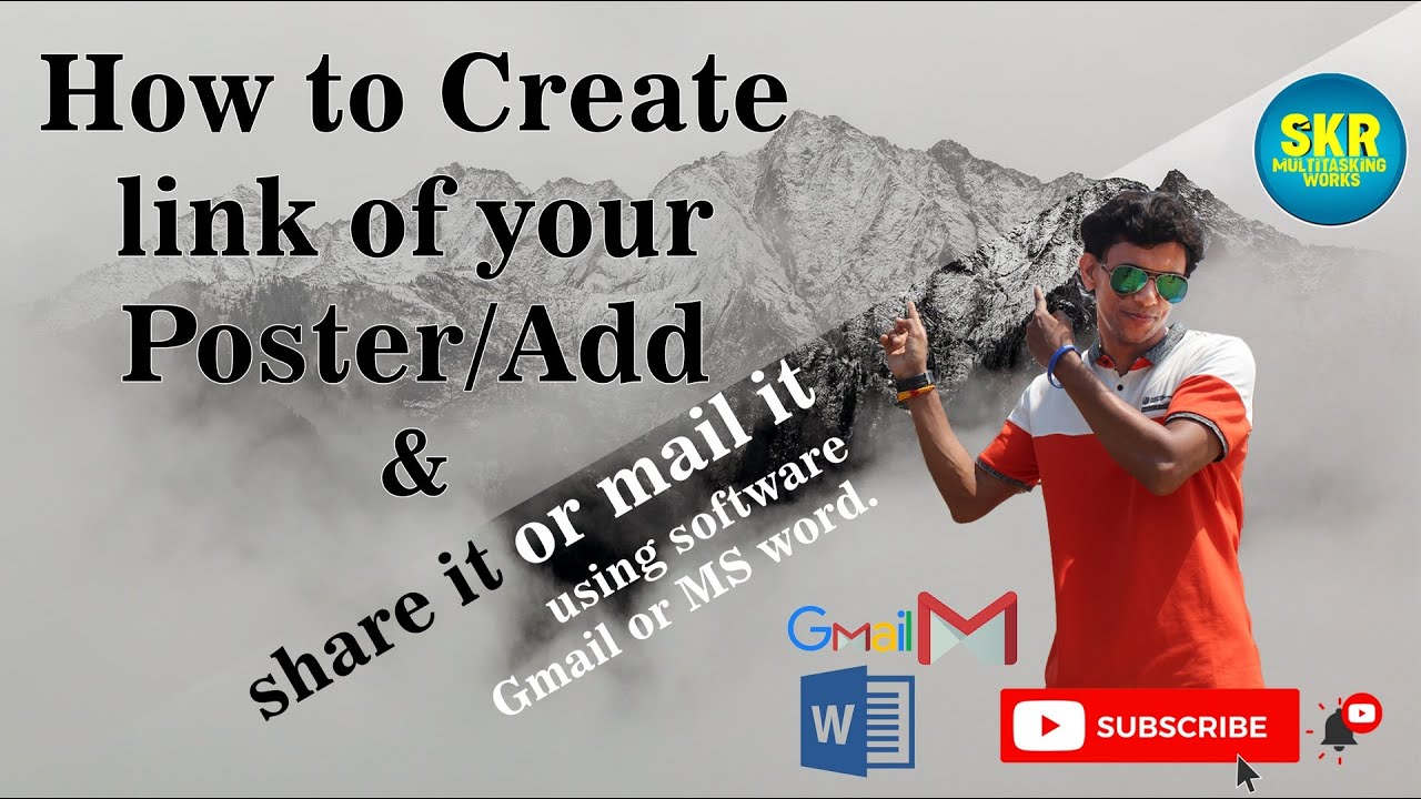 How to Create link of your Poster Add & Share it or Mail it using ...