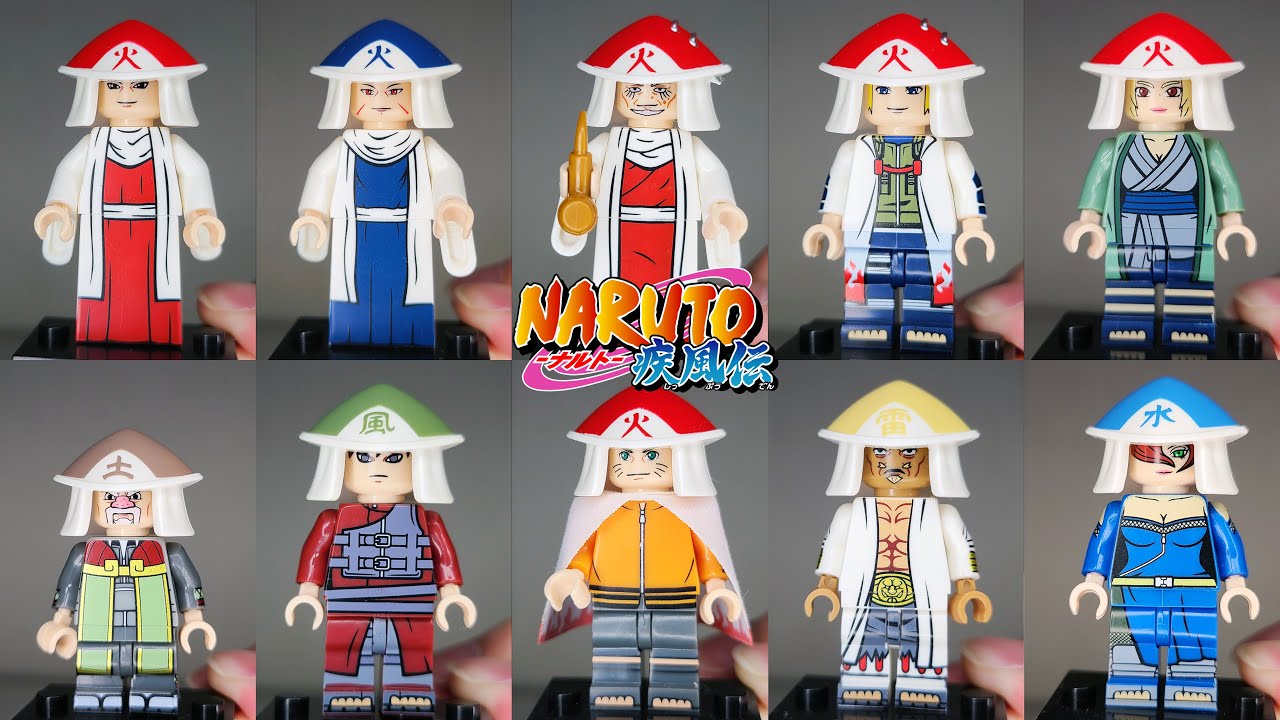 호카게와 카게들 등장!!(LEGO NARUTO-KAGE collection,KDL810) - YouTube