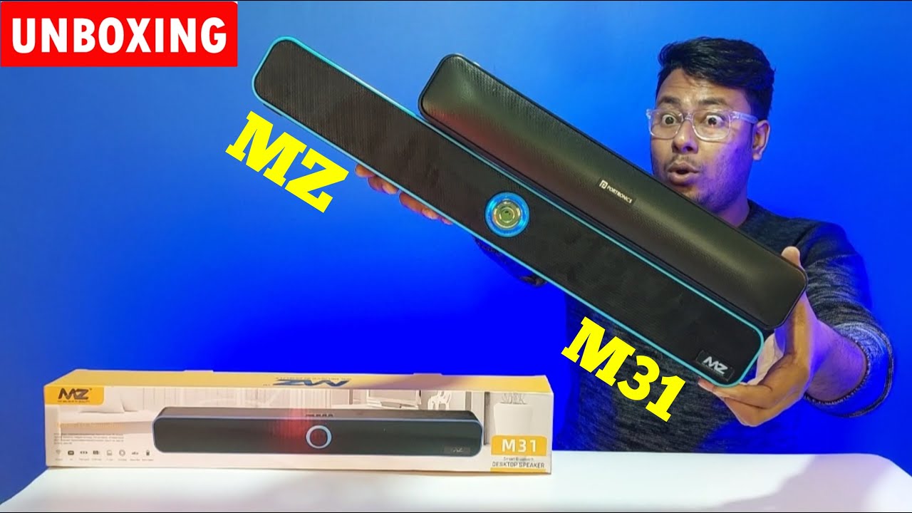 MZ M31 Soundbar/Speaker Unboxing & Review 🔥16 W Dynamic Thunder Sound ...