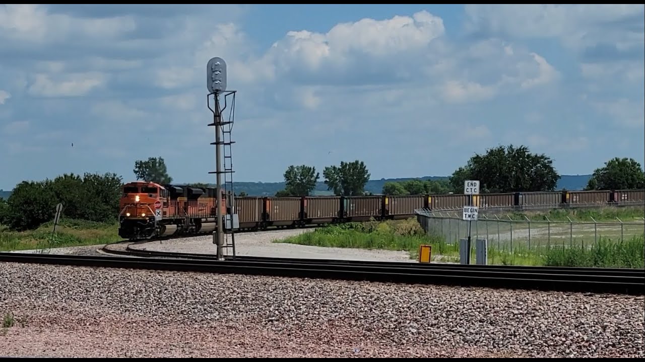 BNSF Pacific Junction IA to Greenwood NE - Lots of History Too - YouTube