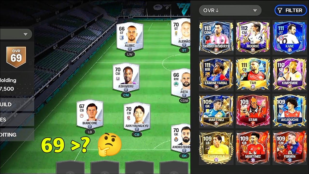 Fc Mobile Squad Building 🔥 My Fc Mobile Team Upgrade | Fc 25 | MAHIN55 ...