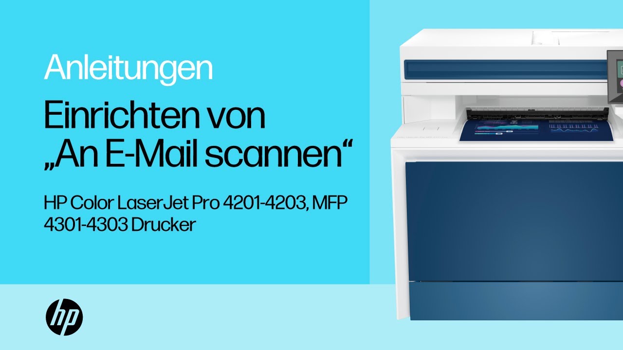 HP Color LaserJet Pro MFP 4301, 4302, 4303 – Einrichten und Scannen in ...