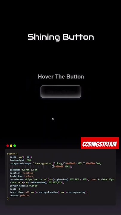 Shining 🌟 Button using HTML CSS js only 👇#coding #htmlcss#html #youtubeshorts #shrots - YouTube