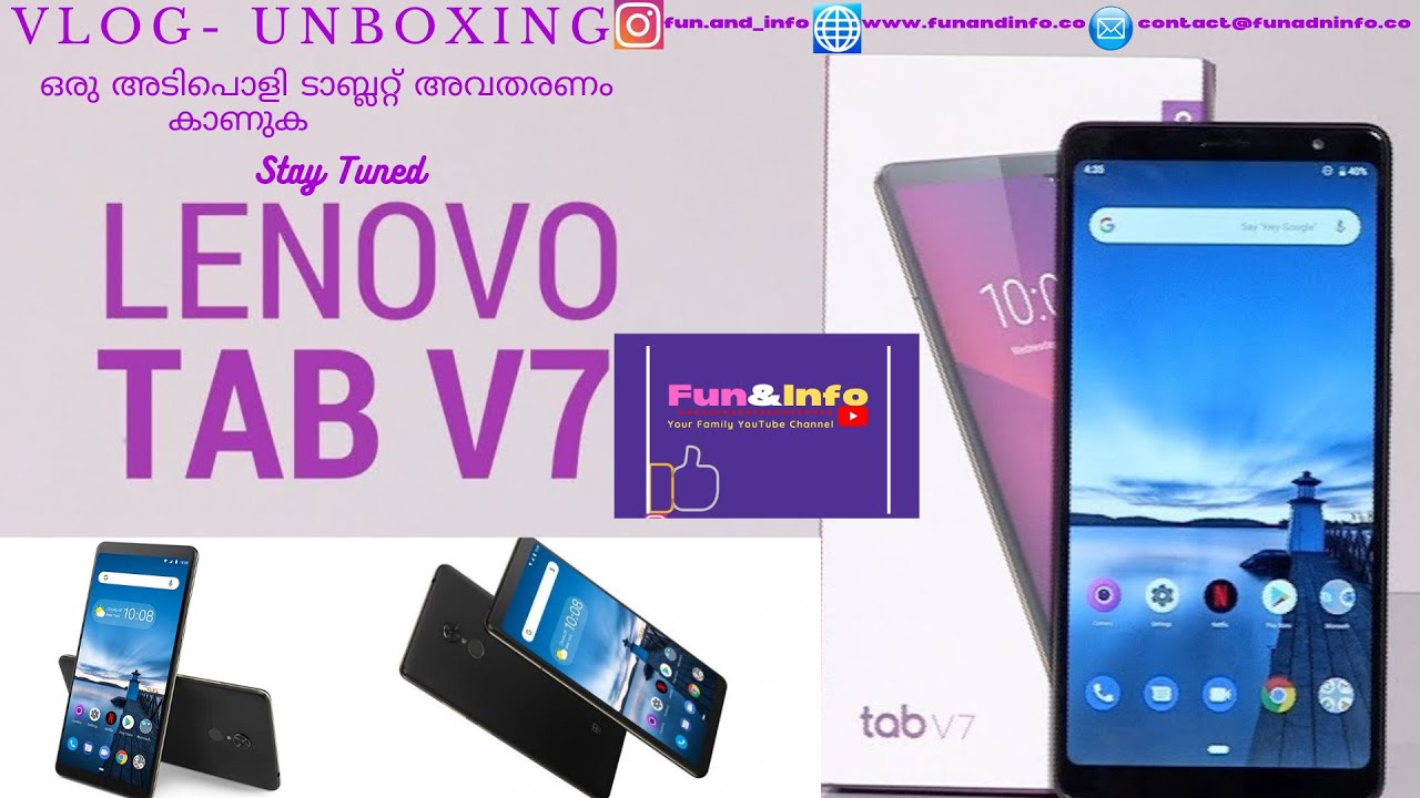 Vlog - Unboxing Lenovo TAB V7 - Tablet + smartphone: The best of both ...