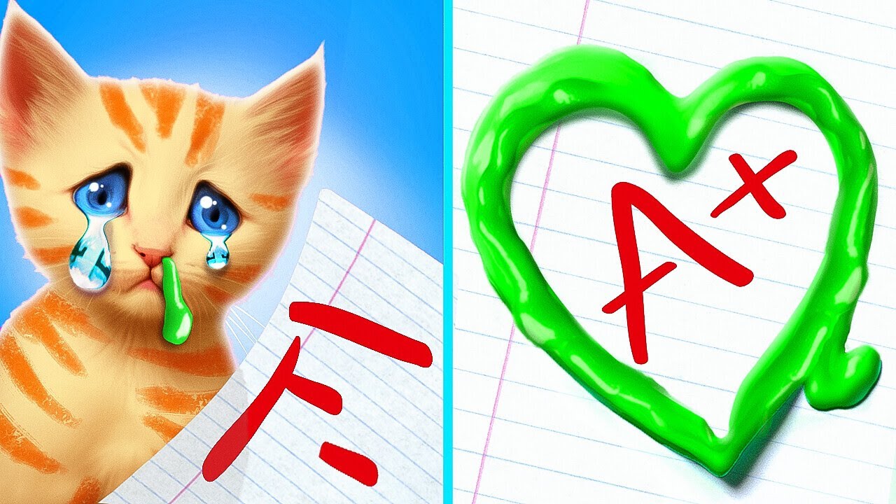 SCHOOL DRAWING CHALLENGE 🎨 Funny DIY Pranks 😻 Creative Art Hacks and ...