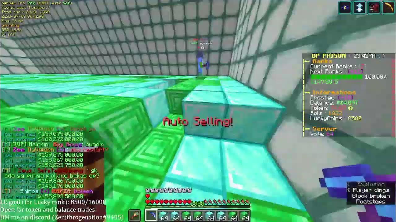 Minecraft PRISON - Mining session - YouTube