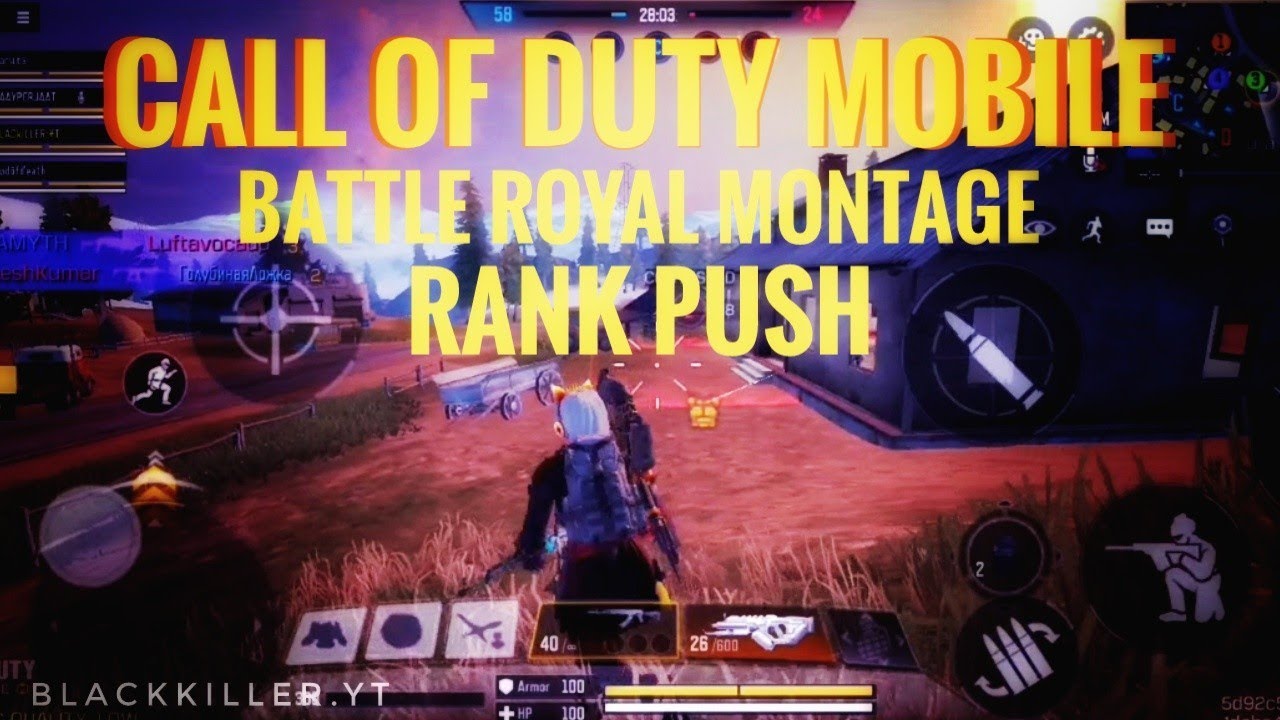 CALL OF DUTY®: MOBILE - SEASON 7| BATTLE ROYAL MONTAGE | RANK PUSH | BLACKKILLER.YT #codm #BR ...