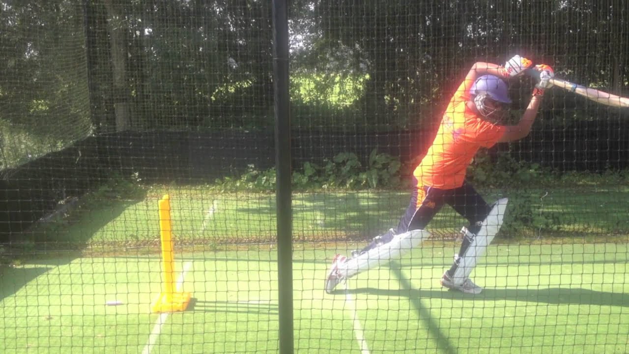 Batting training cricket - english - YouTube