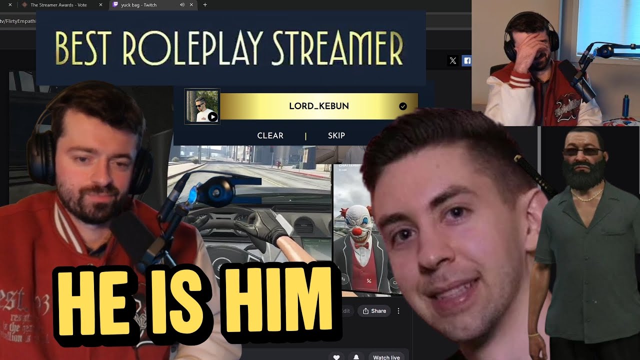 Chatterbox VOTES for Lord Kebun on 'Best Roleplay Streamer' on Streamer ...