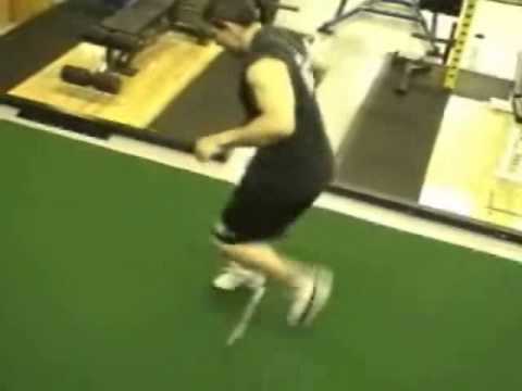 Two Foot One Foot Linear Line Drill plyo low impact footwork - YouTube