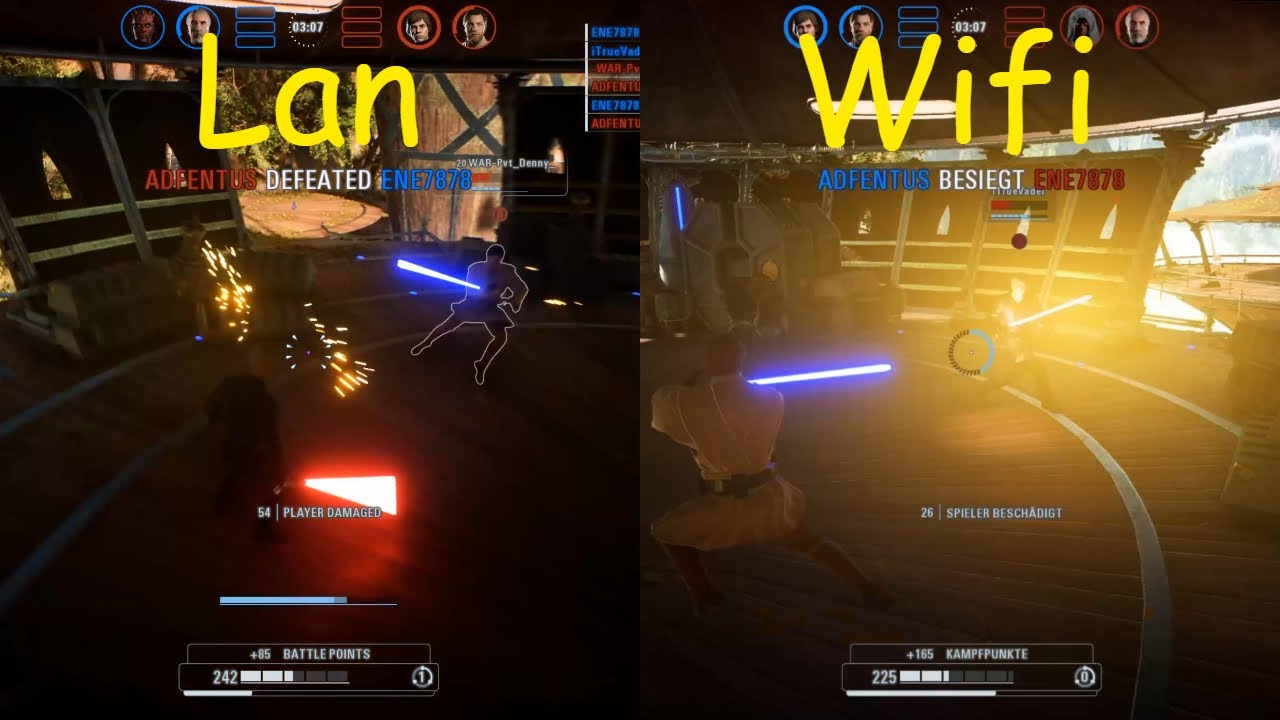 Synchronized Splitscreen Showdown Gameplay Lan Player vs Wifi ...