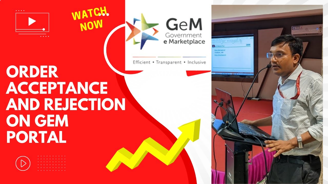Acceptance and Rejection of orders on GeM portal #gem #government # ...