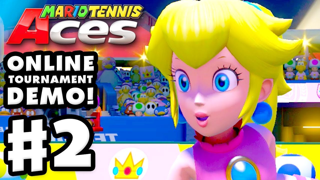 Mario Tennis Aces Online Tournament Demo - Gameplay Part 2 - Peach ...