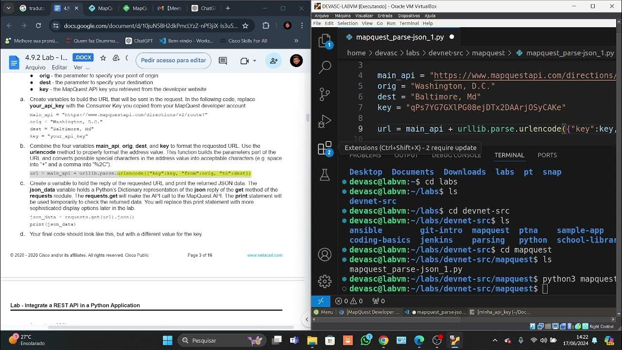 4 9 2 Lab Integrate a REST API in a Python Application - YouTube