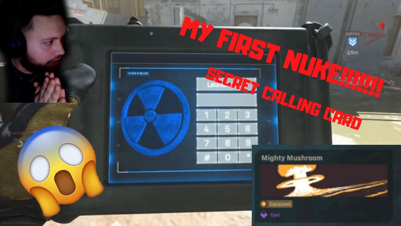 MY FIRST NUKE! (SECRET CALLING CARD) - YouTube