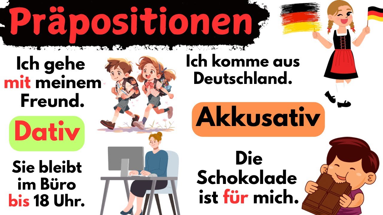 Learn German | Akkusativ & Dativ einfach erklärt | A1-A2 Niveau | # ...