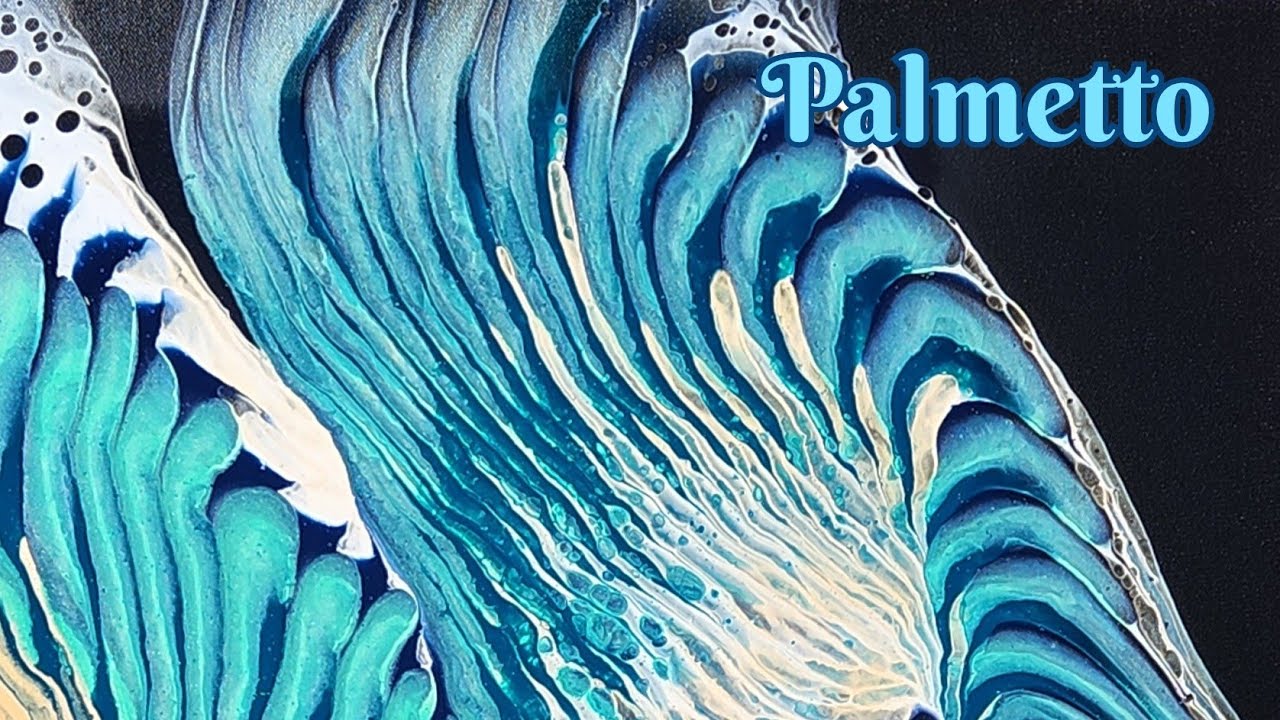 Palmetto 🌴 Mesmerizing Acrylic Wandering Ring Pour with Negative Space ...